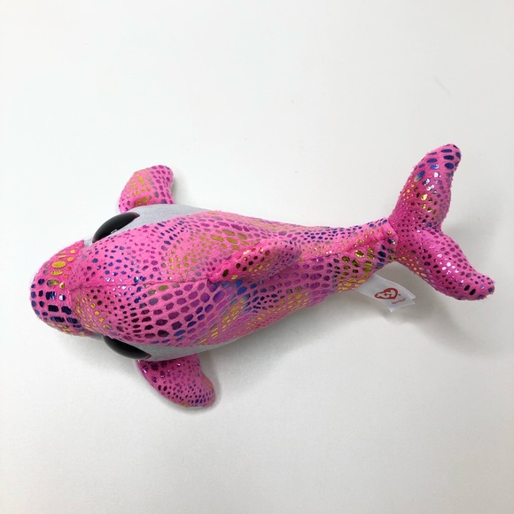 Ty | Toys | Ty Beanie Boos Sparkle Pink Dolphin | Poshmark